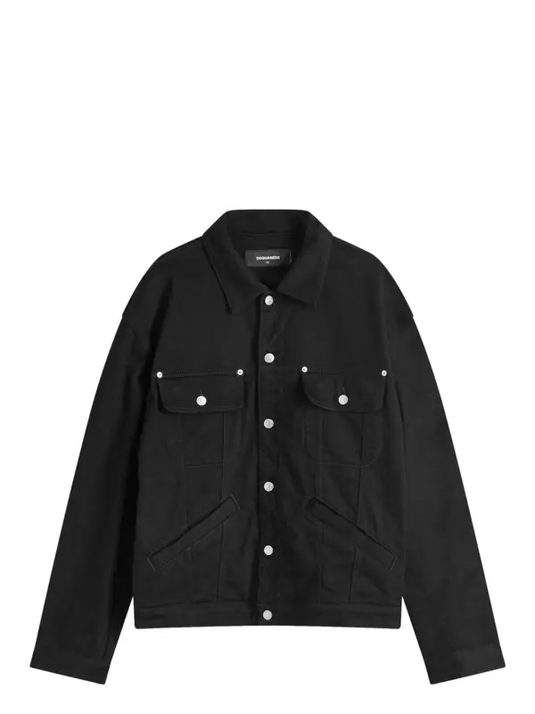 Dsquared2 Icon Over Jean Jacket - Black