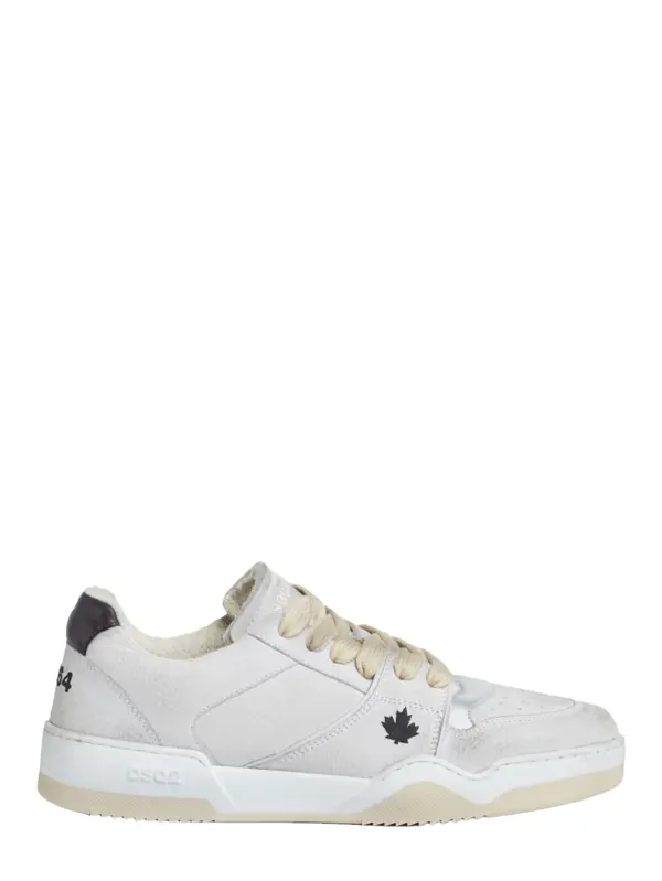 Dsquared2 Spiker Sneakers - M4041 Bianco Sporco+argento+nero