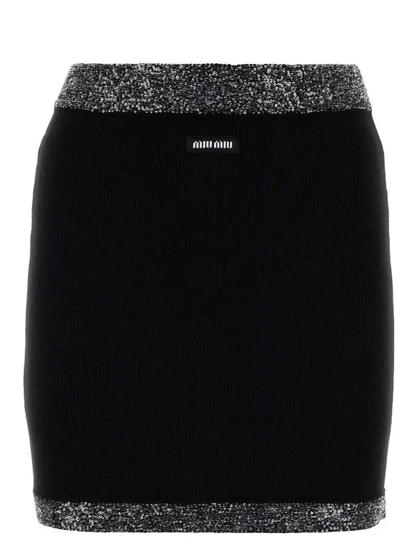 Miu Miu Mini Skirt - Black