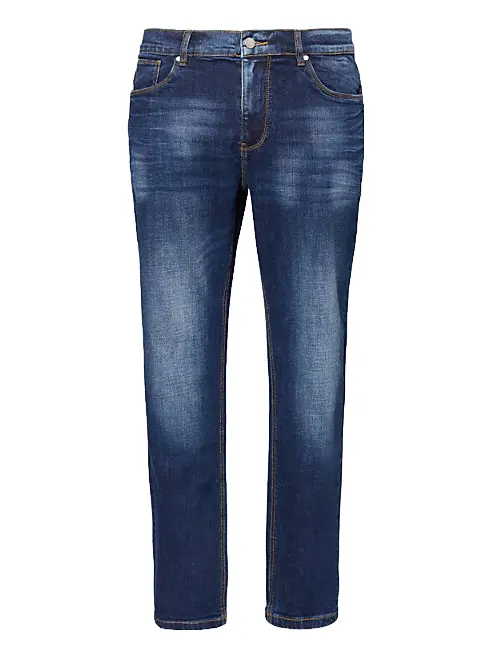 ARNE Relaxed-fit Stretch-denim Jeans - Dark Wash