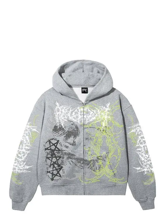 REVENGE Abandoned Zip - Grey/green