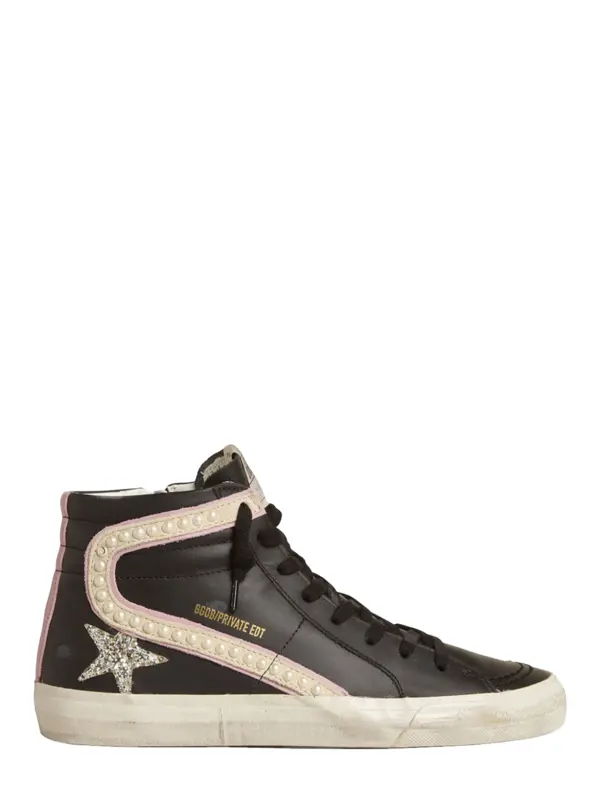 Golden Goose Slide Ltd High Top Sneakers - Brown