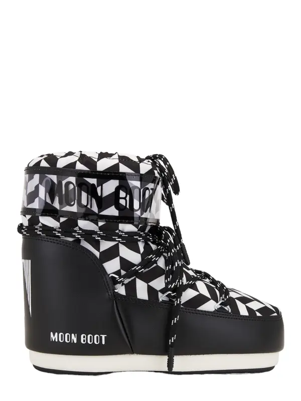 Moon Boot Icon Low Optical Boots - Black & White