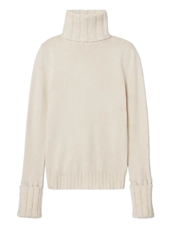 G. LABEL BY GOOP G. Label Cuffed Turtleneck - Ivory Mouline