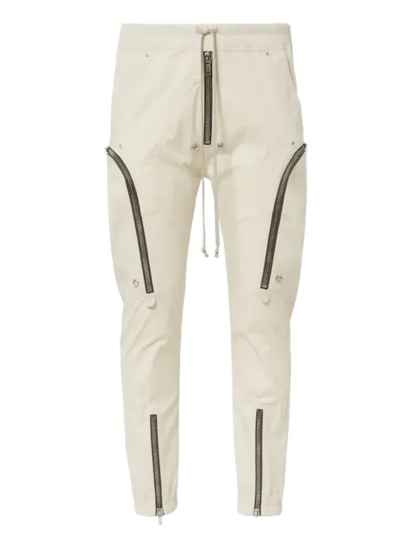 Rick Owens Bauhaus Poplin Cargo Pants - White