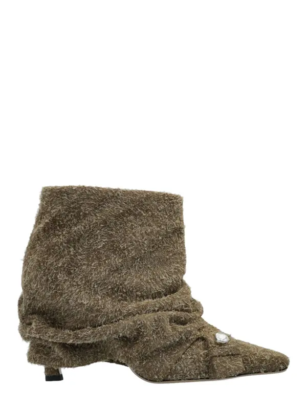 Attico Juno 95 Ankle Boots - Green
