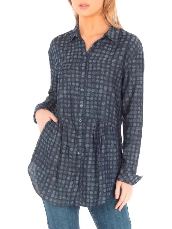APNY Polka Dot Tunic - Indigo