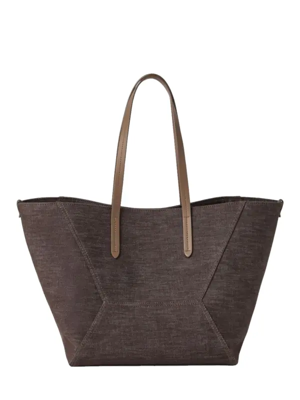 Brunello Cucinelli Duo Shoulder Bag - Brown