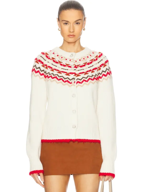 Guest In Residence Chalet Cashmere Cardigan - Cream Combo