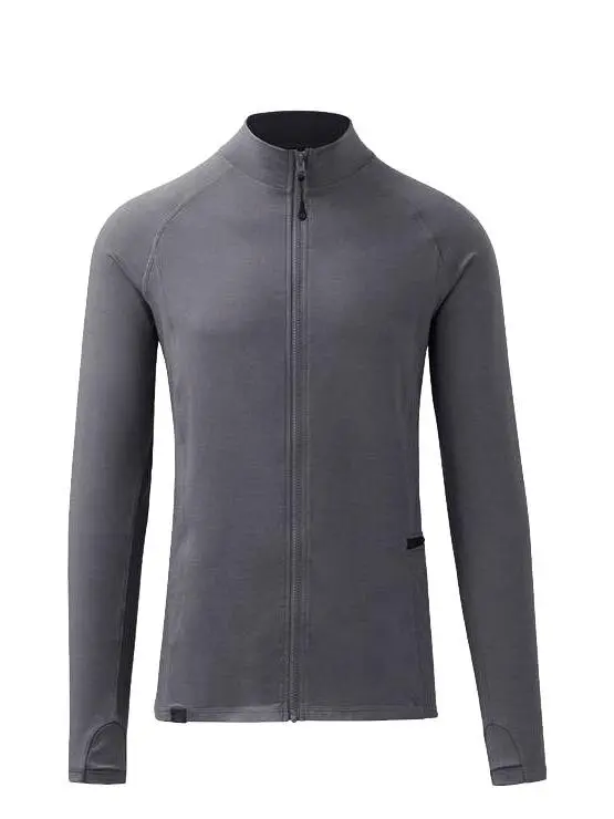 UV SKINZ Long Sleeve Full Zip Active Fleece - Steel Grey