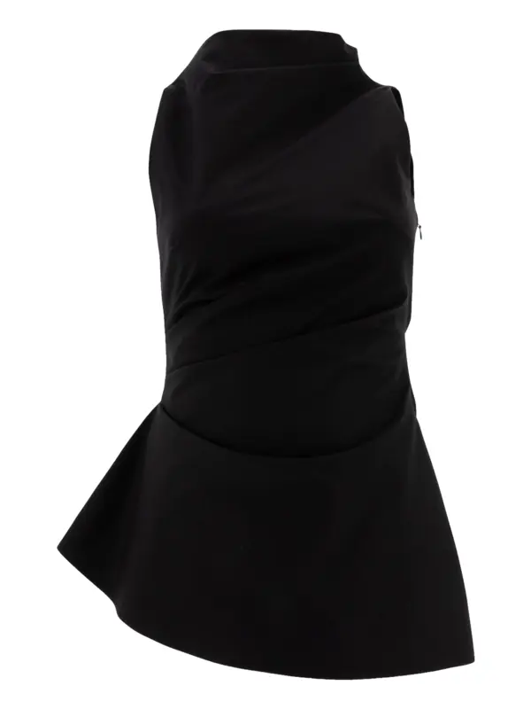 Alexander McQueen Draped Top - Black