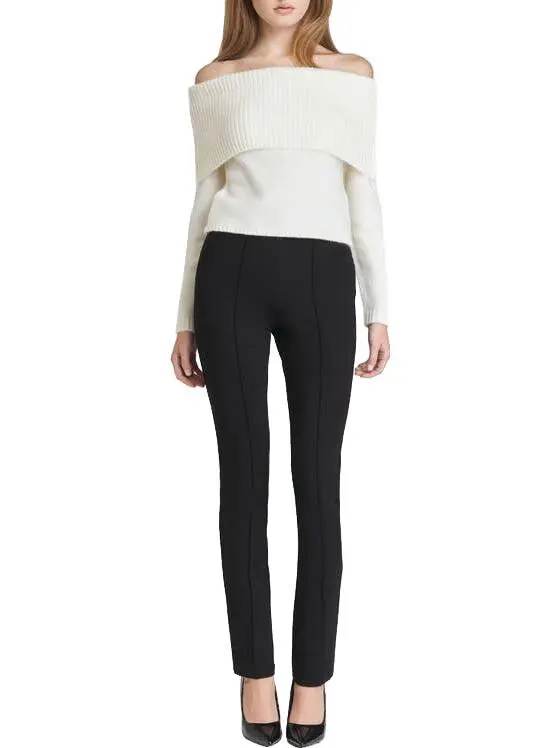 WAYF Vivienne Slim Trousers - Black