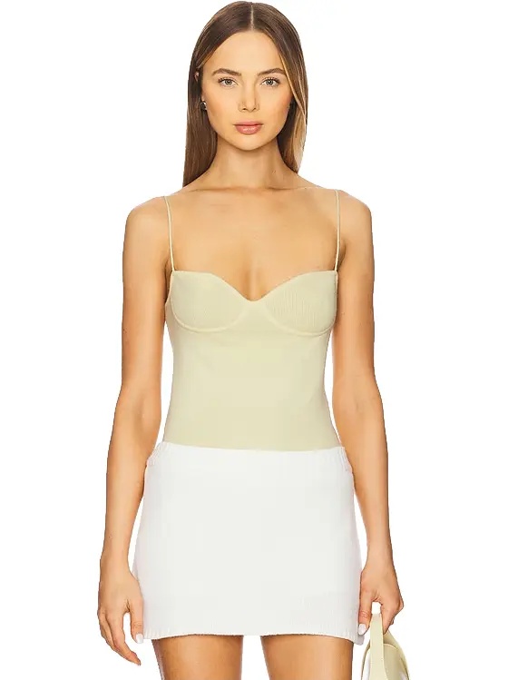 LISA YANG Alicia Top - Lemon Sorbet
