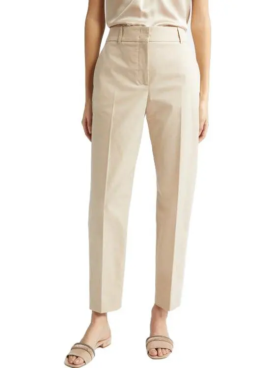 Eleventy Slim Fit Tapered Leg Pants - Sand