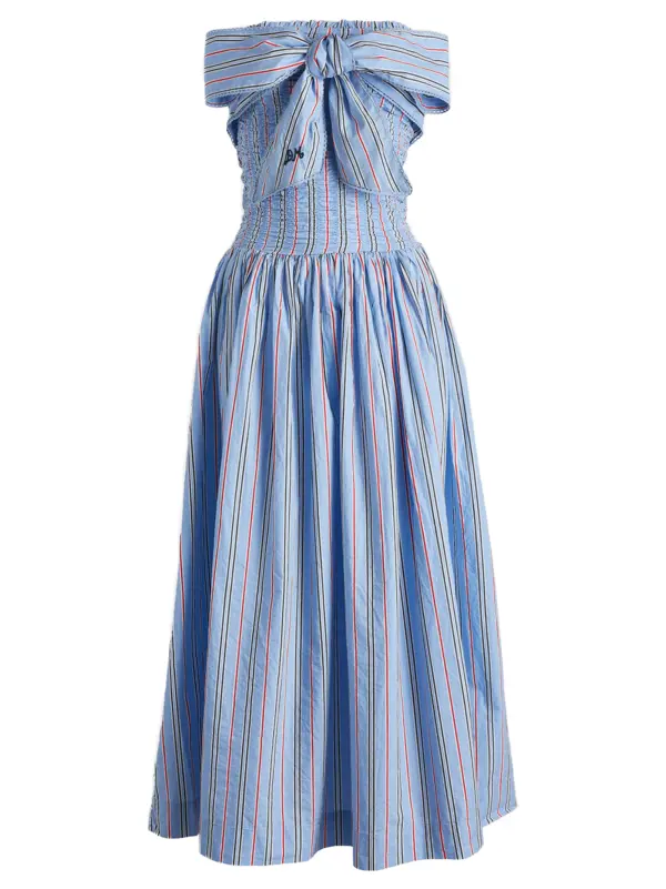 DAMSON MADDER Mia Midi Dress - Blue