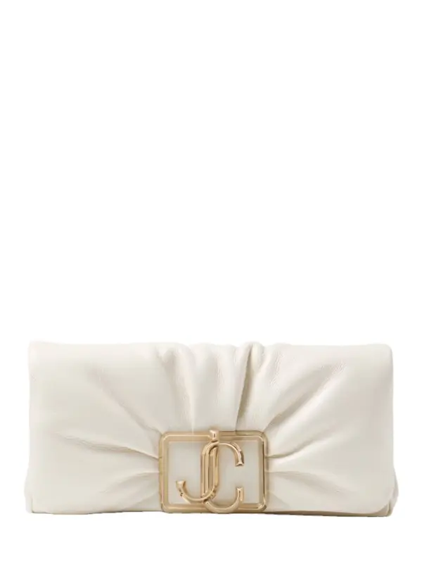 JIMMY CHOO Edie Clutch - White
