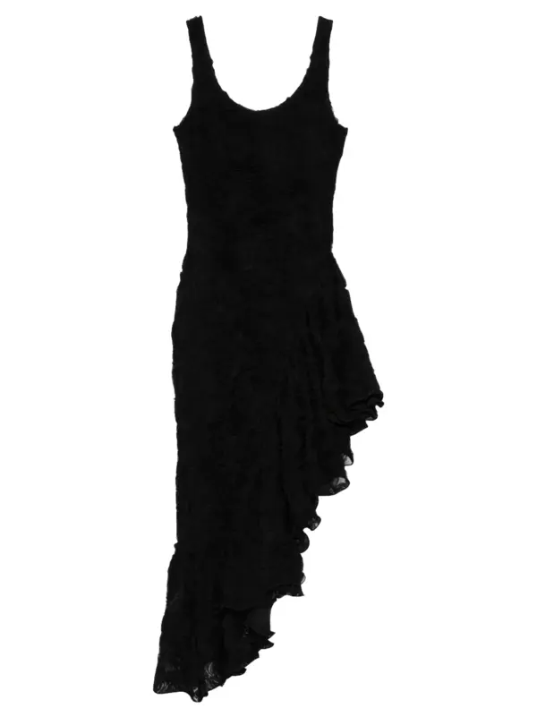 Remain Birger Christensen Flower Mesh Midi Dress - Black