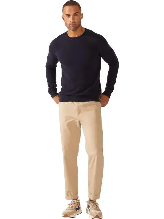 ITALIC Mateo Cashmere Crewneck Sweater - Navy