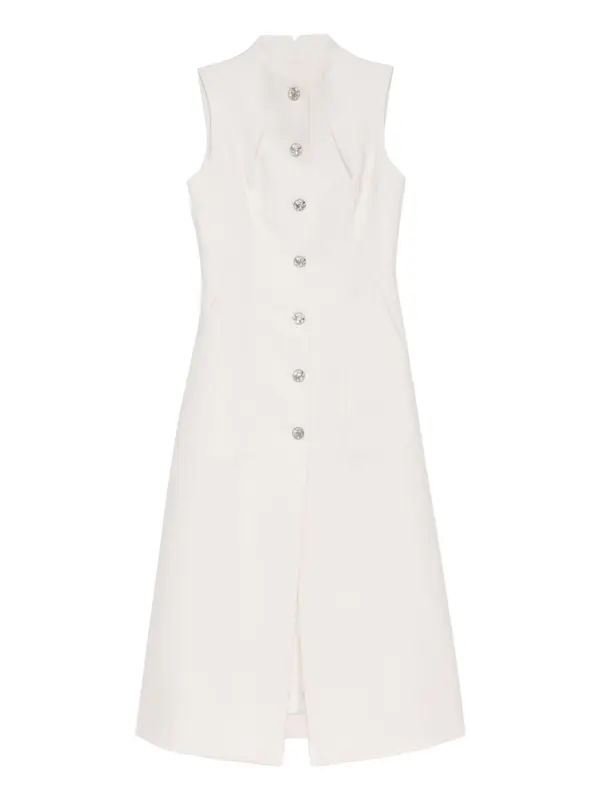 Shiatzy Chen Wool Vest Dress - White