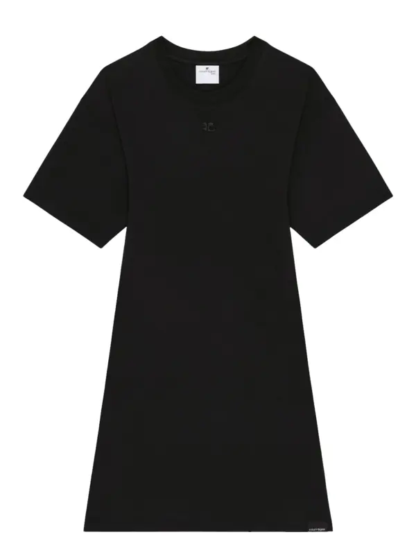 COURREGES T-shirt Mini Dress - Black