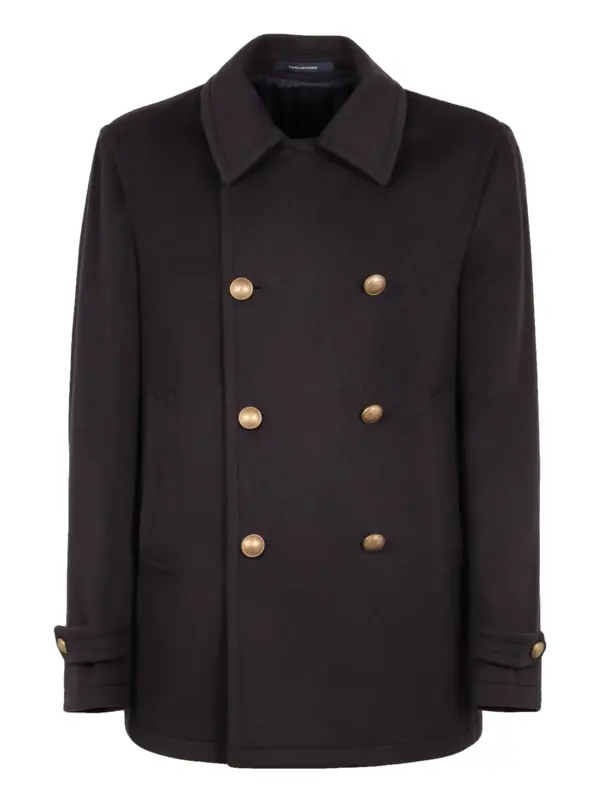 Tagliatore Monaco Pea Coat - Black