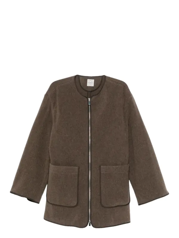 TOTÊME Wool Zipped Jacket - Grey
