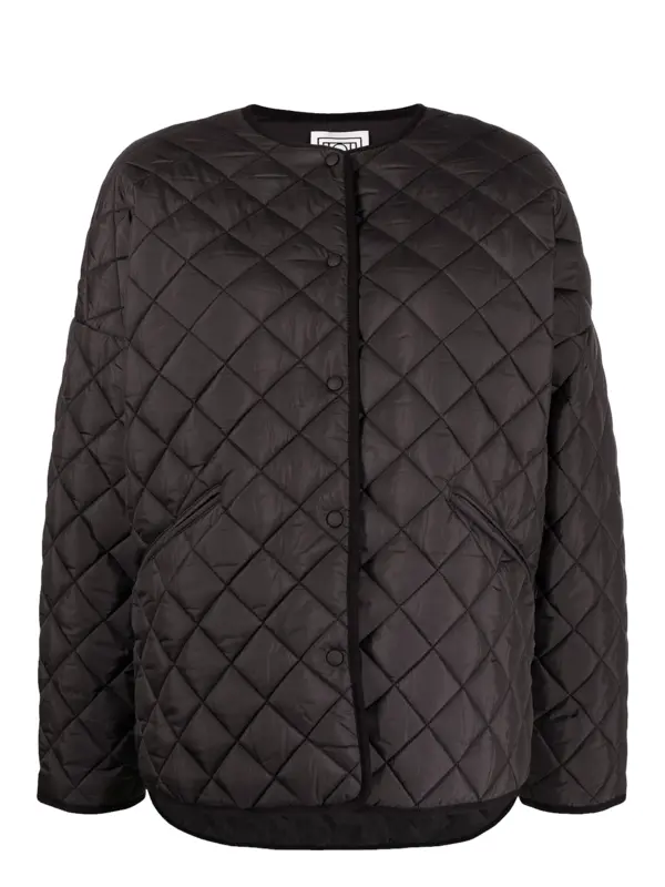 TOTÊME Quilted Short Jacket - Black