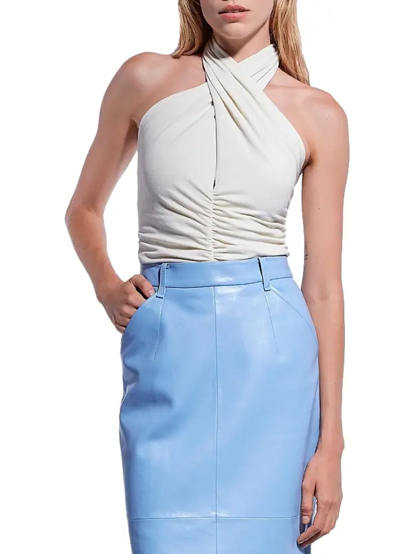 AS By DF Catherine Crossover Top - Buttercream