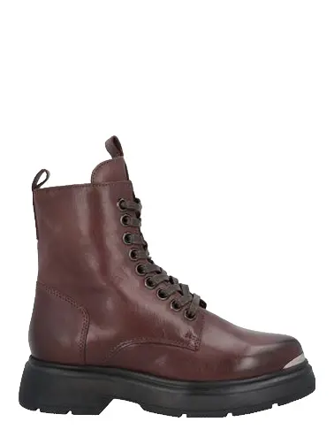 MJUS Leather Lace-up Ankle Boots - Brown