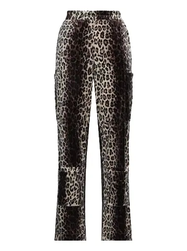 5 PROGRESS Leopard-print Cargo Pants - Beige