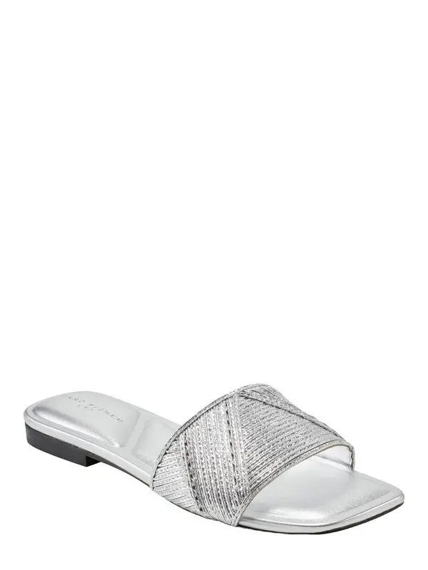 Marc Fisher Murphy Slide Sandal - Silver