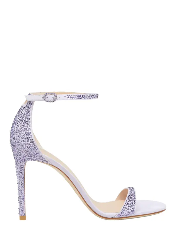 STUART WEITZMAN Nudist Embellished Sandals - Tanzanite/aster