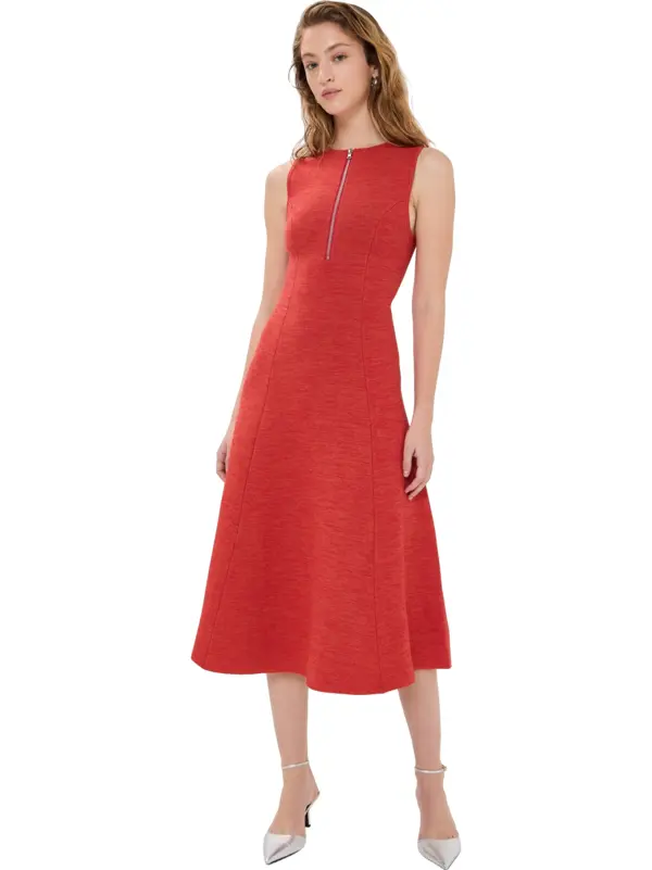 ALIGNE Vida Sleeveless Midi Dress - Red