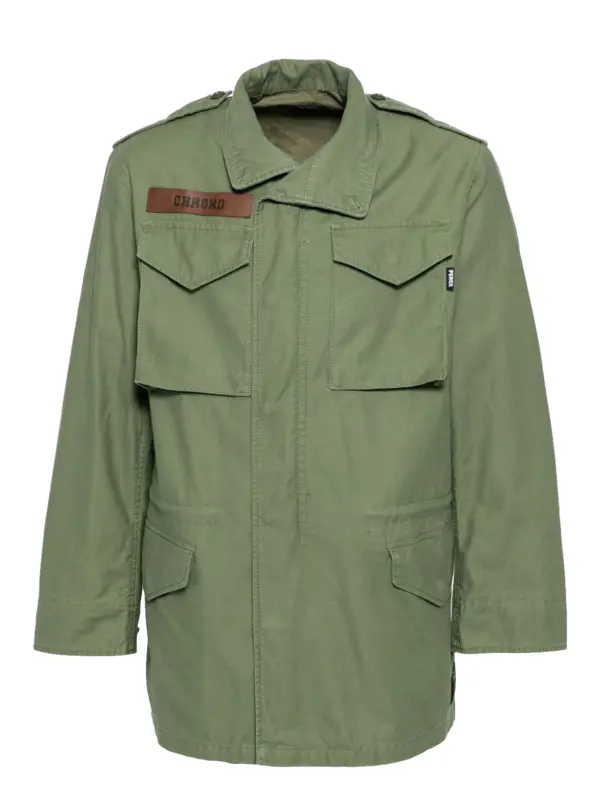 PEACE AND AFTER Cotton Military Jacket - Green