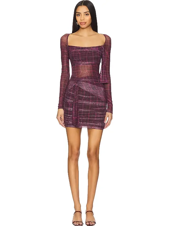 AFRM Kylie Dress - Twisted Plaid