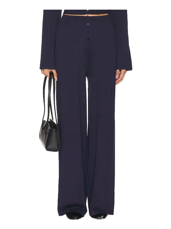 SNDYS X August Button Pants - Navy