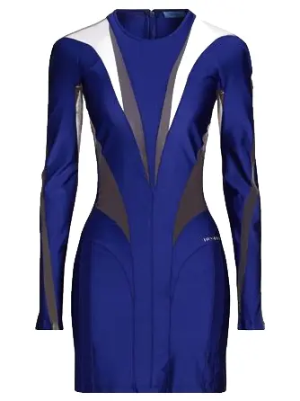 MUGLER Mini Bodycon Dress - Blue