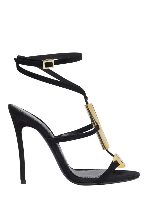 Dsquared2 115mm Leather Sandals - Black