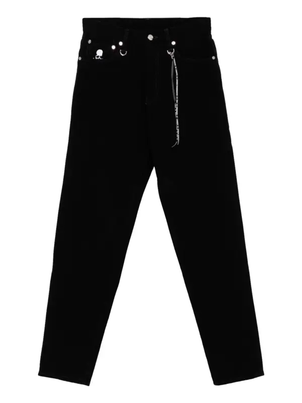 MASTERMIND WORLD Logo-embroidered Jeans - Black