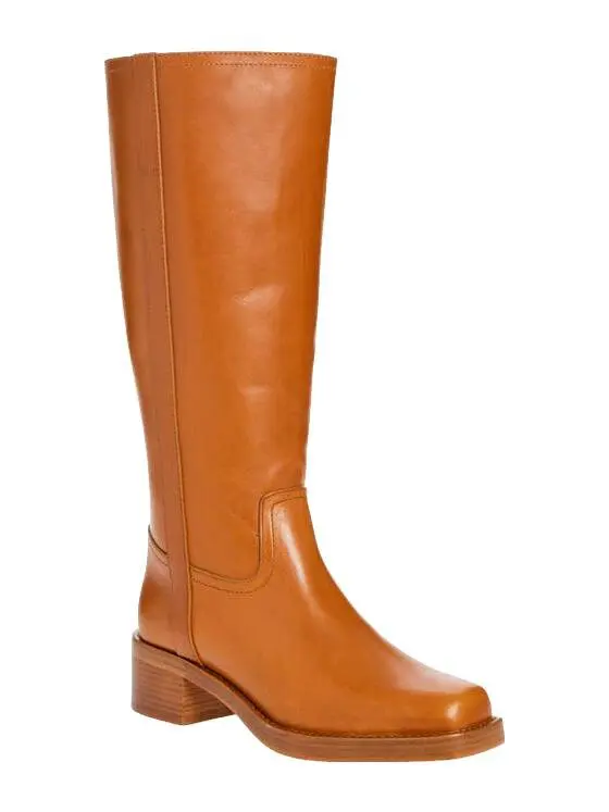 REFORMATION Frances Knee High Boot - Whiskey Leather