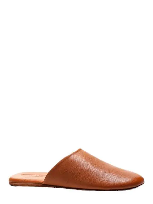 ANTHONY VEER Clark House Slippers - Tan Pebble Leather