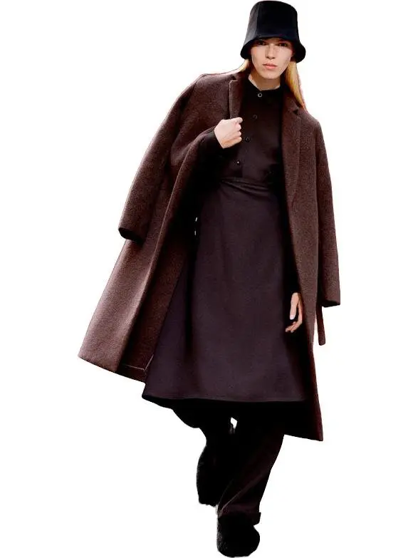 Rosetta Getty Asymmetric Apron Shirt - Brown