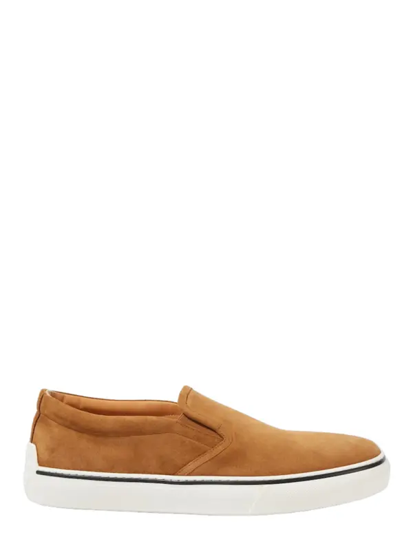 TOD'S Suede Slip-on Sneakers - Brown