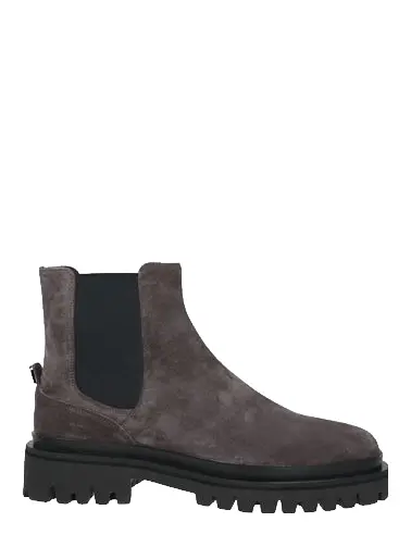 SERGIO ROSSI Leather Ankle Boots - Grey