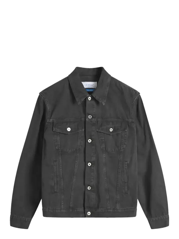 Off-White Canvas Varsity Skate Jacket - Black/white