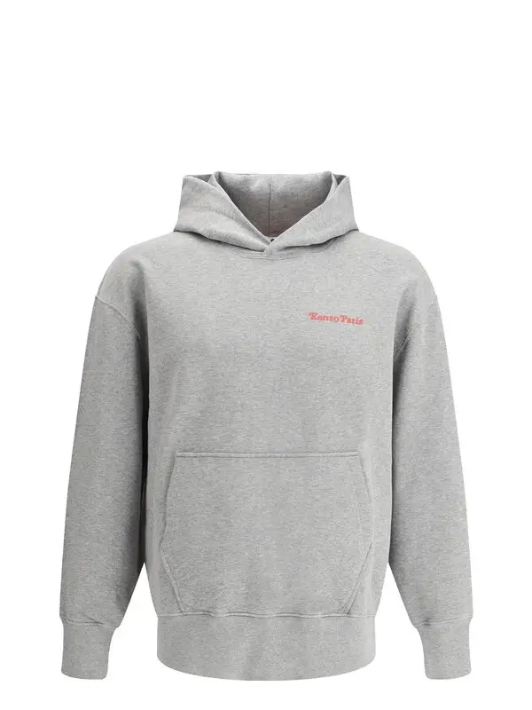 Kenzo Verdy Collection Oversized Hoodie - 94 Pearl Grey