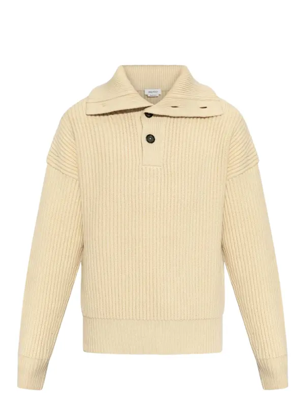 Alexander McQueen Ribbed Sweater - Neutrals