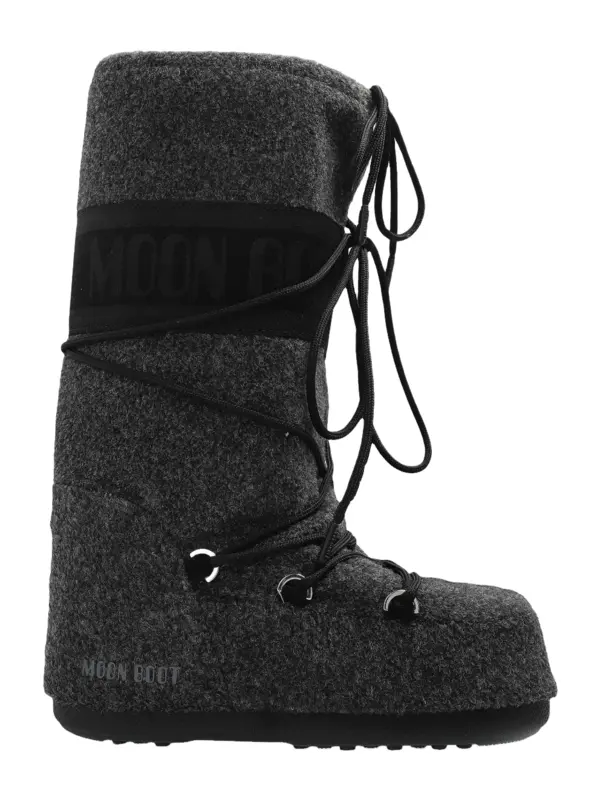 Moon Boot Icon Felt Boots - Black
