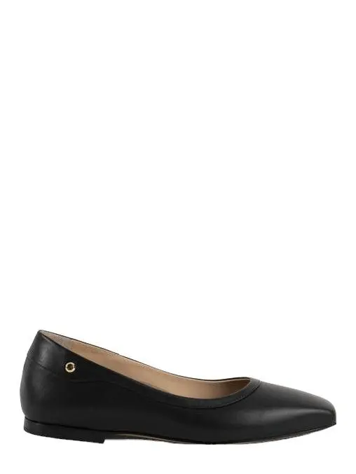 STINAA.J Amy Ballet Flats - Black Leather