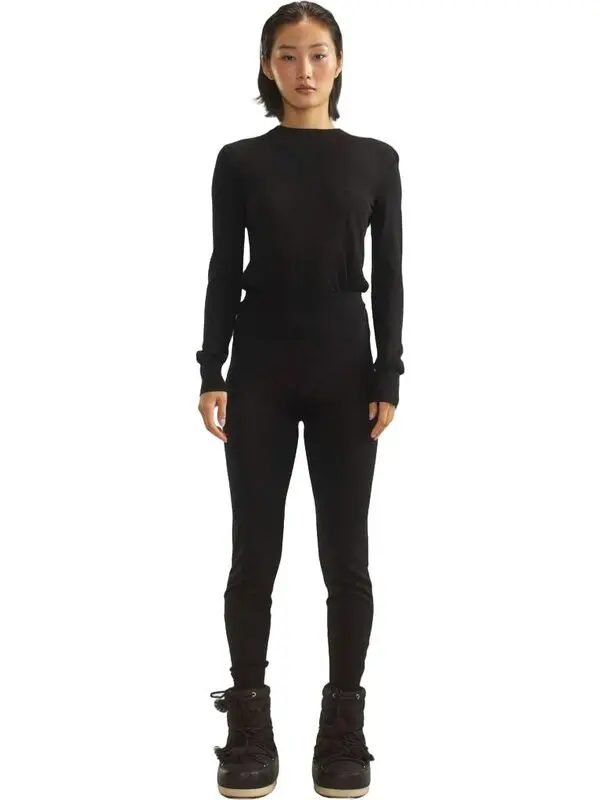 Cynthia Rowley Crewneck Knit Top - Black